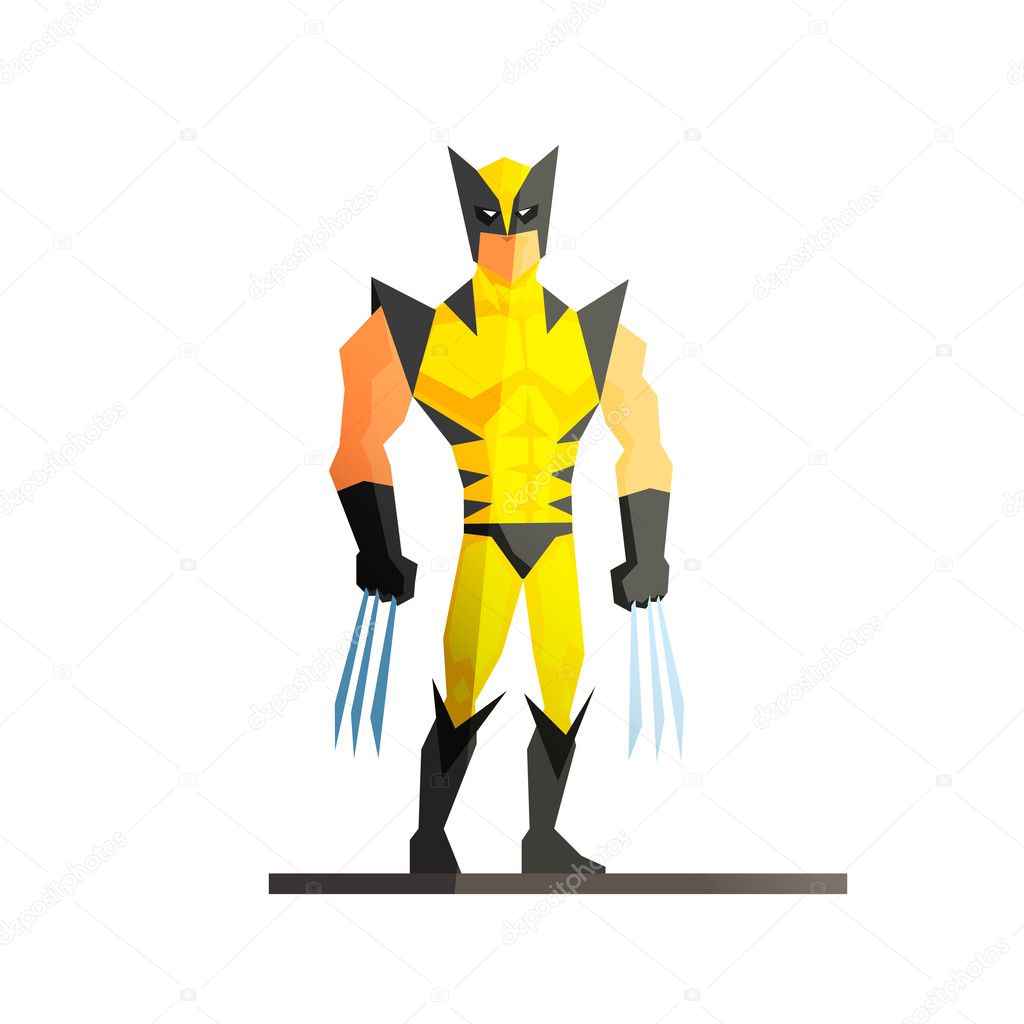 Superhero on white background Stock Vector by ©TopVectors 91961662