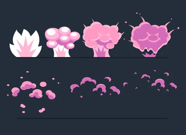 Cartoon Explode effect animation. — Stock Vector © TopVectors #97323232