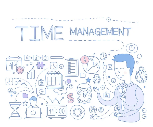 Time Management Infographics. Vector Illustration Stock Vector Image by ...