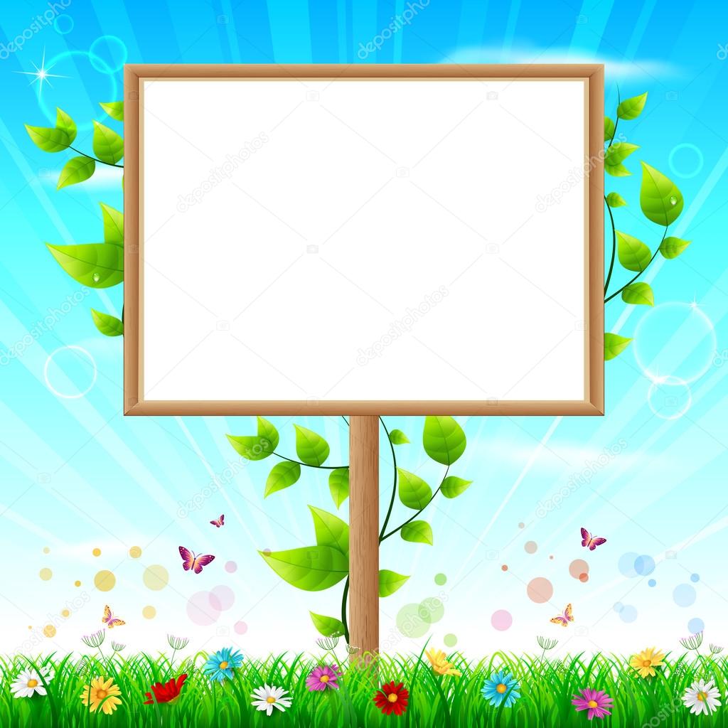 Spring blank sign Stock Vector Image by ©nale #67079071
