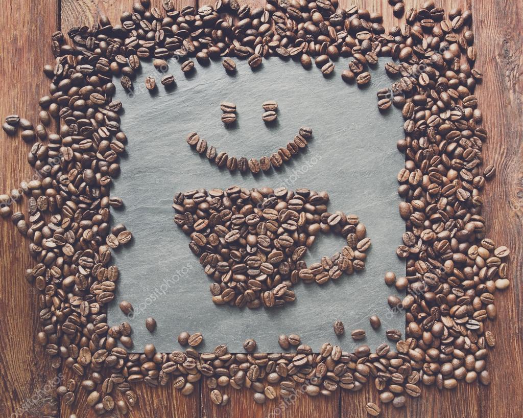 Face In Coffee Beans