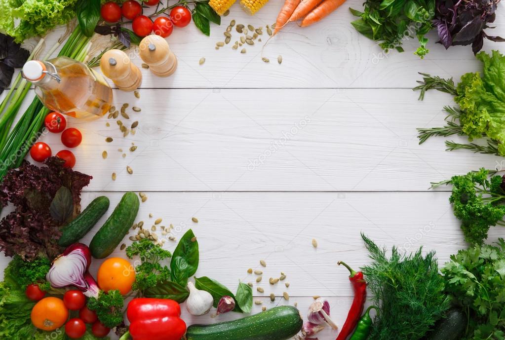 Vegetables Background Border