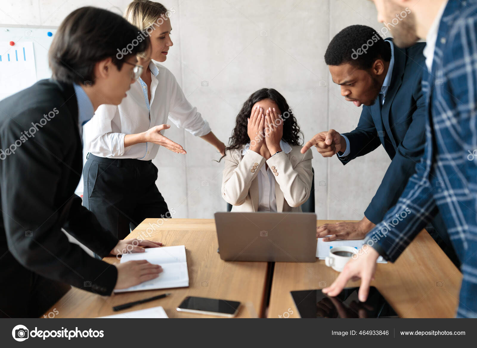 People Arguing At Work