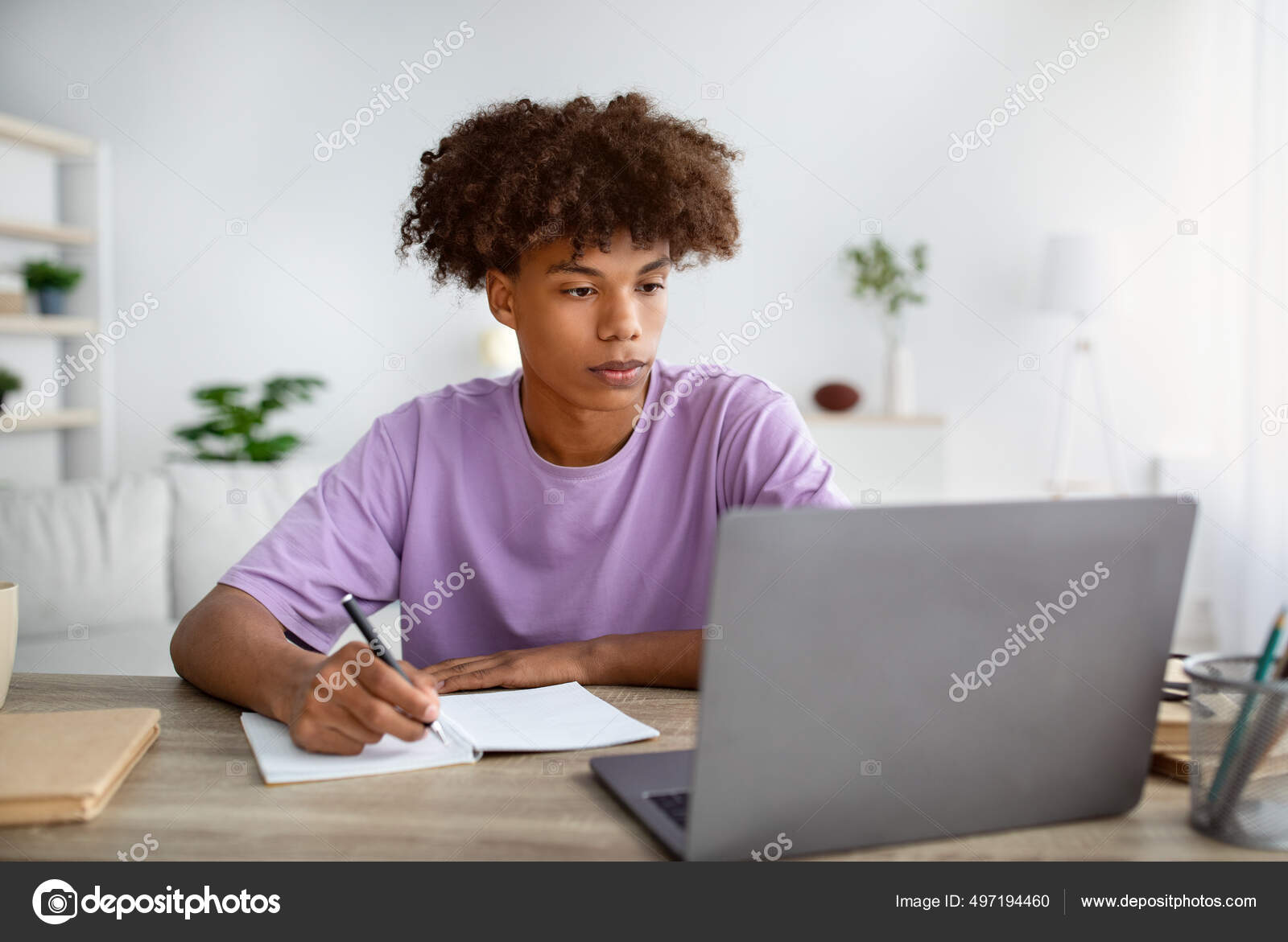 Black Teens Learning