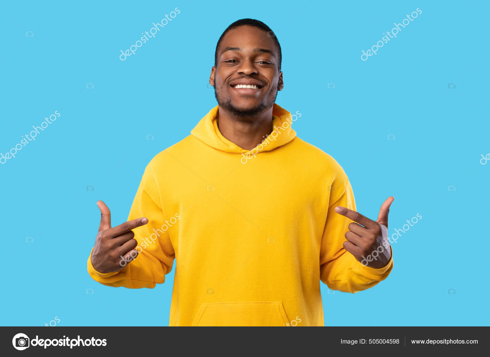 Man Pointing At Self