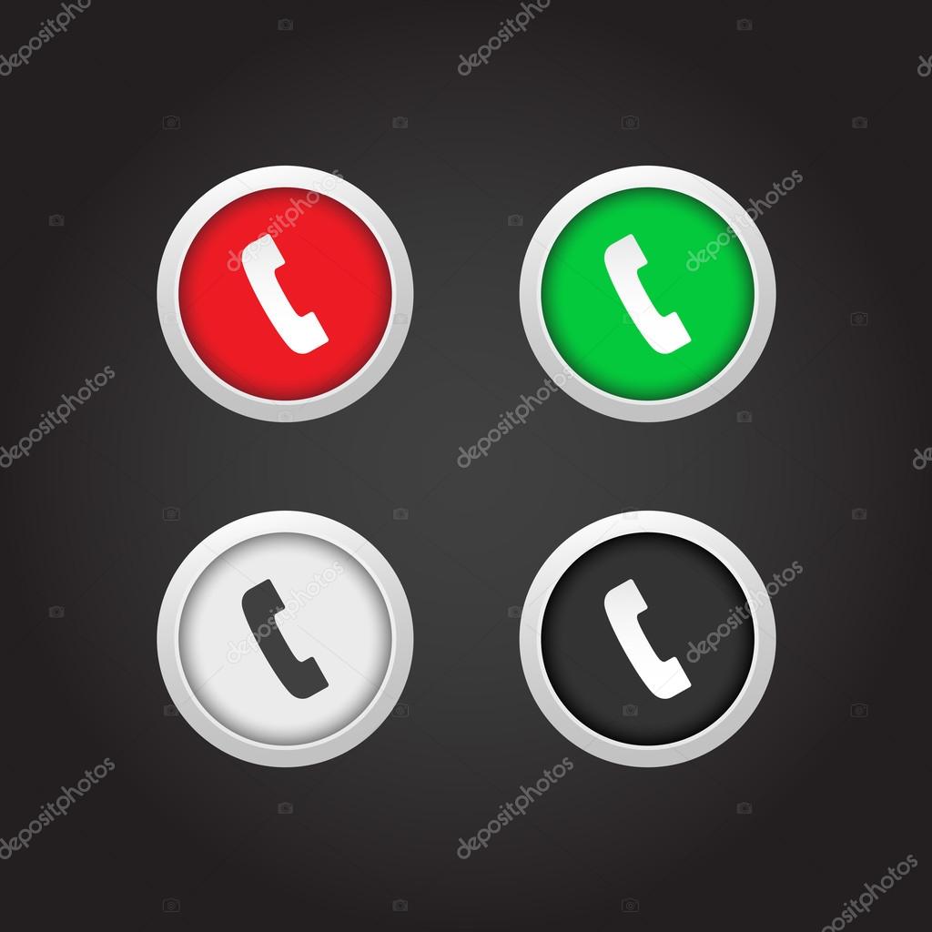Phone Buttons Stock Vector Image by ©alegretgrafic #64194591