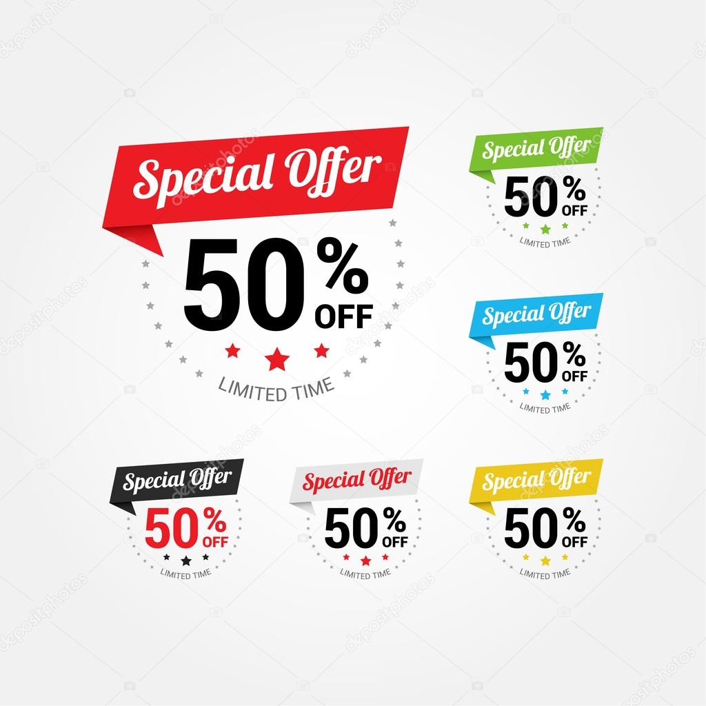 Special Offer Labels Stock Vector Image by ©alegretgrafic #65887989