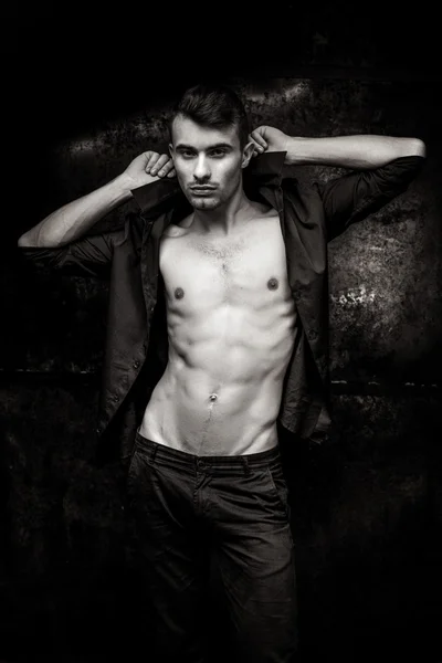 Strong Athletic Man Fitness Model Stock Photo by ©smmartynenko 105711724