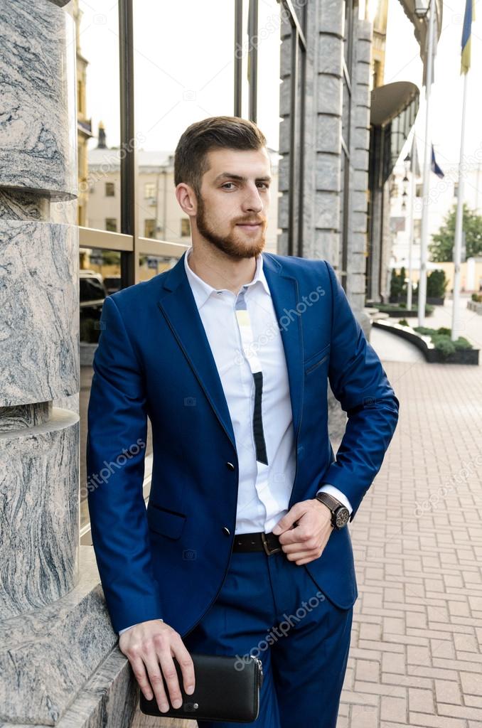 Handsome man in the jacket Stock Photo by ©smmartynenko 115076742