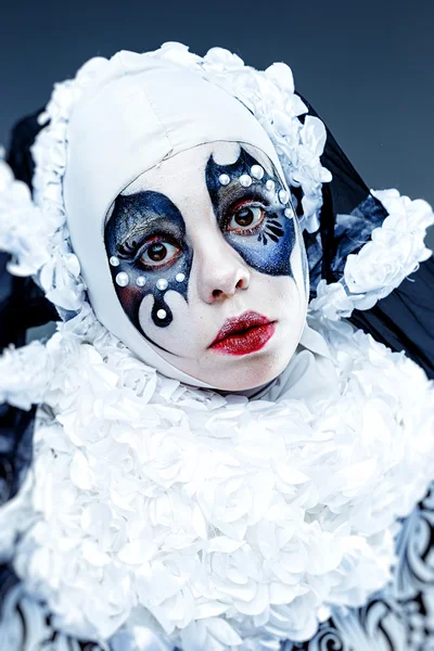 Sinister Pierrot Clown Makeup | Saubhaya Makeup