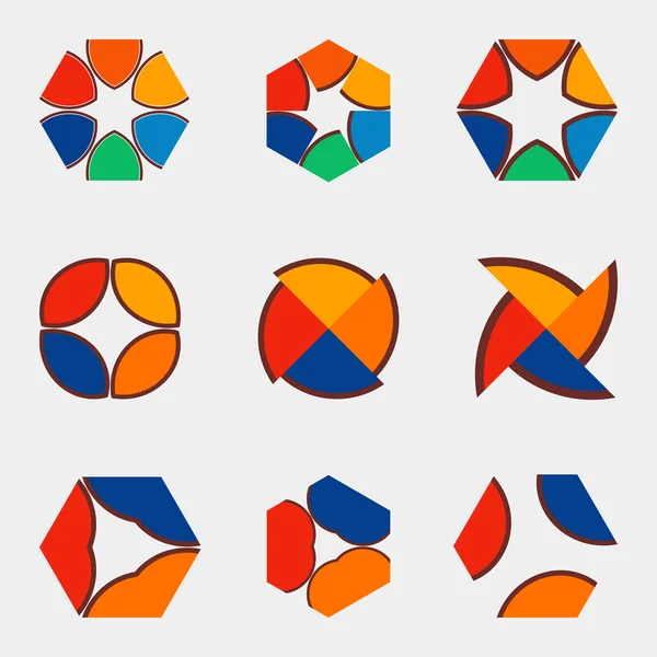 Multi-colored logos Stock Vector Image by ©alik676 #66009937