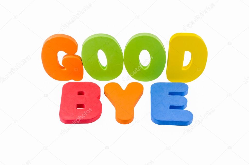 Good bye words colorful Stock Illustration by ©khongkitwiriyachan #61723065