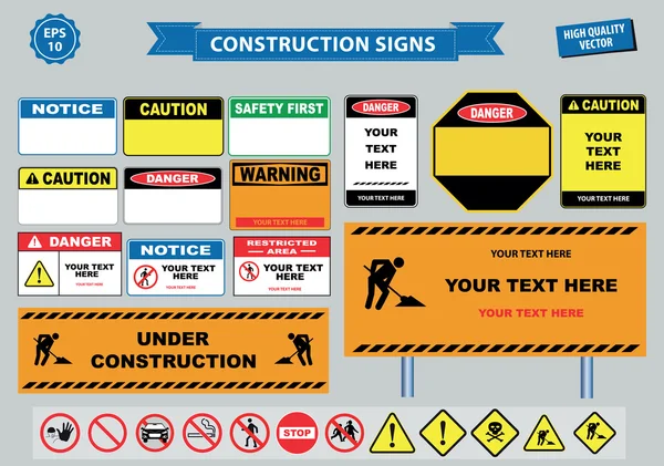 Set of Construction sign — Stock Vector © coolvectormaker #117047154