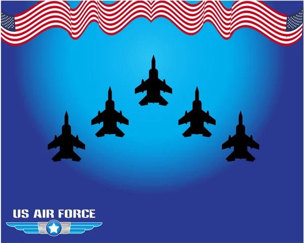 Air force logo — Stock Vector © coolvectormaker #73623177