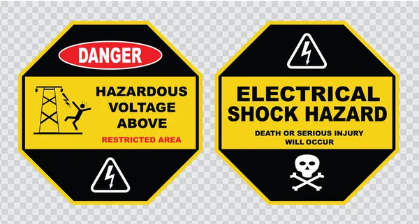 Electrical safety signs — Stock Vector © coolvectormaker #73713169