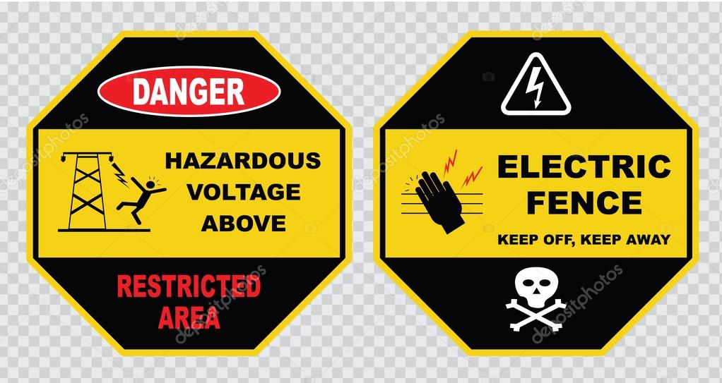 Electrical safety signs Stock Vector by ©coolvectormaker 73713169