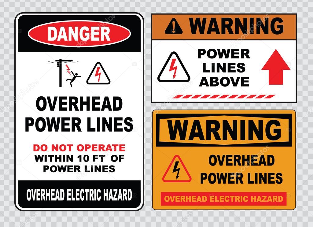 Electrical safety signs set — Stock Vector © coolvectormaker #73713395