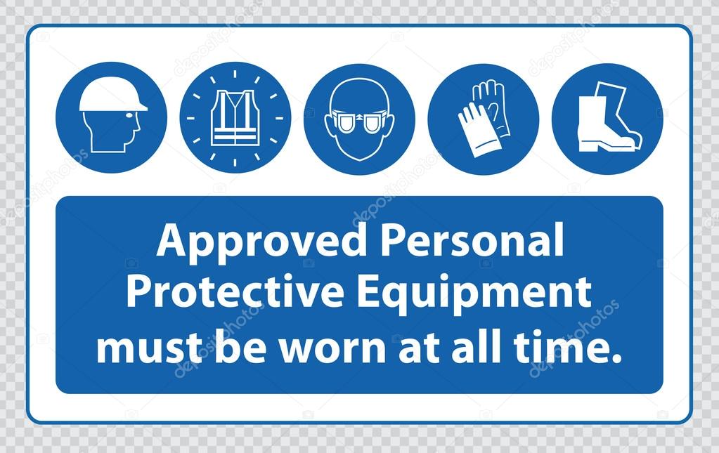 Mandatory signs at construction zone Stock Vector Image by ...