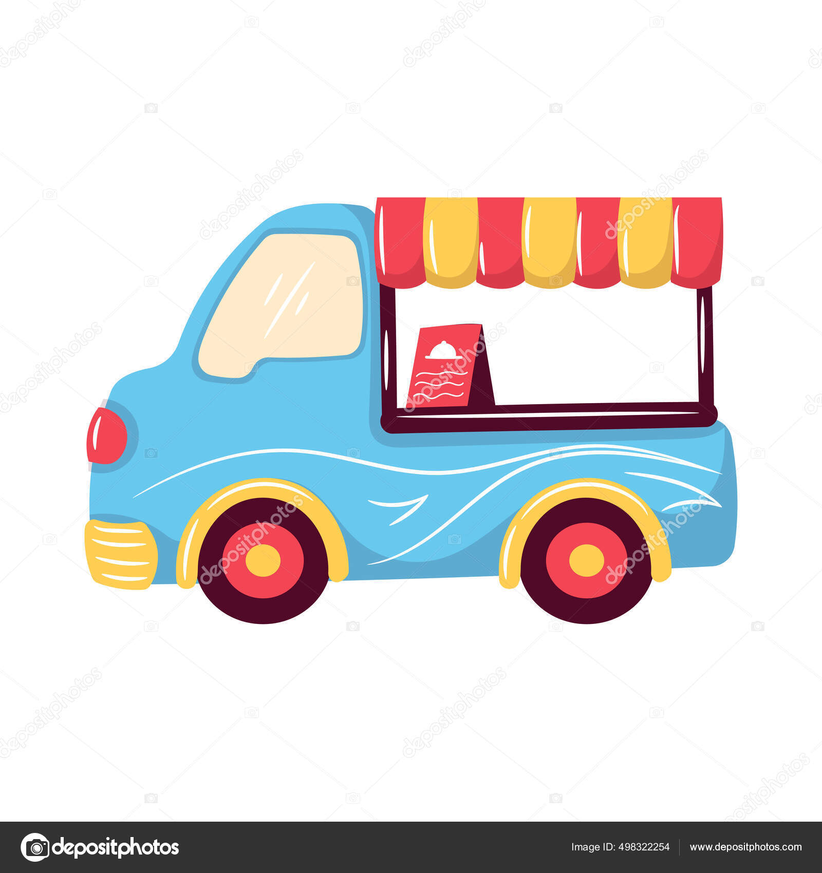 Food Truck Doodle Vector Ilustración Dibujado Mano Color Estilo Boceto ...