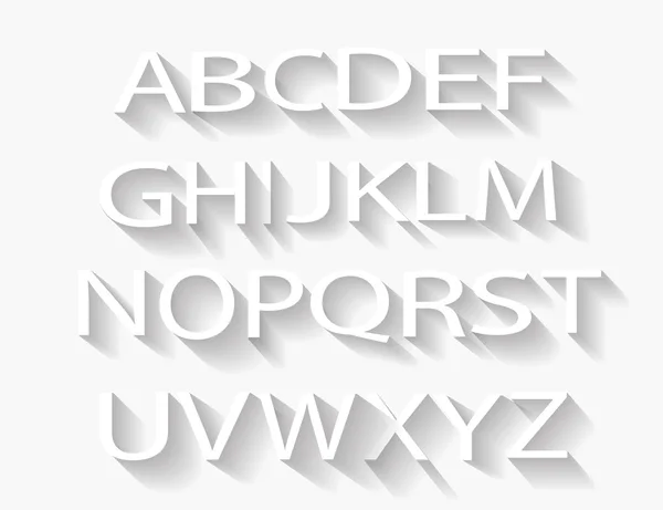 Alphabet set with shadows. vector extra bold fat capital letters Stock ...