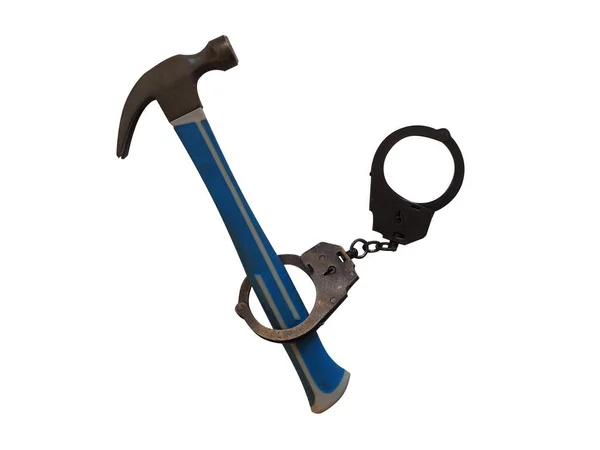 Handcuffs and hammer Stock Photos, Royalty Free Handcuffs and hammer ...