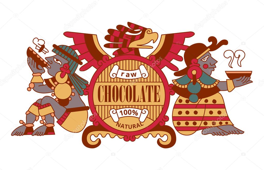 Chocolate Aztec Drawing