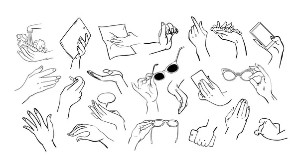 Hand Side View Drawing