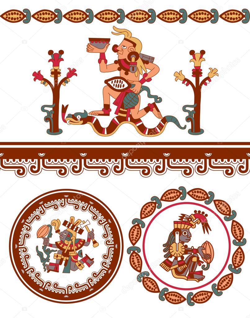 Chocolate Aztec Drawing