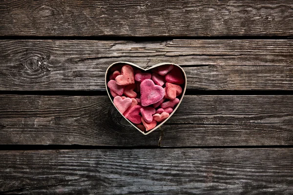 Open heart shaped gift box with hearts - Stock Image - Everypixel