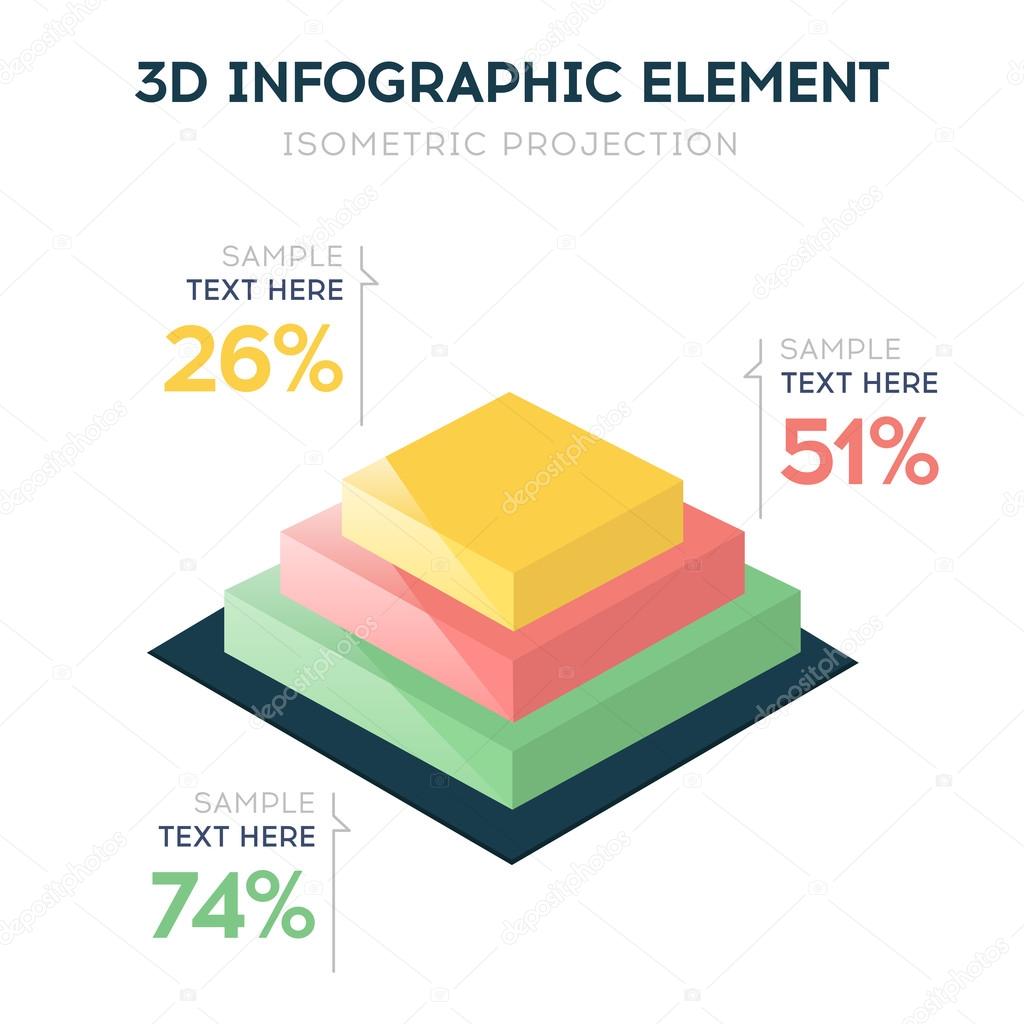Isometric 3d vector chart Stock Vector Image by ©denvitruk #90647950