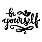 Be happy be yourself Stock Vector Image by ©darijashka #146689407