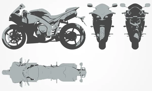 199 Motorcycle top view Vector Images | Depositphotos