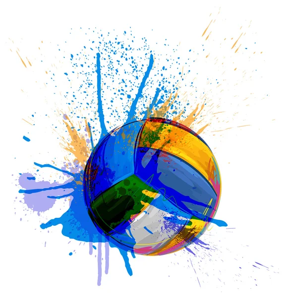 Colorful Volleyball Ball