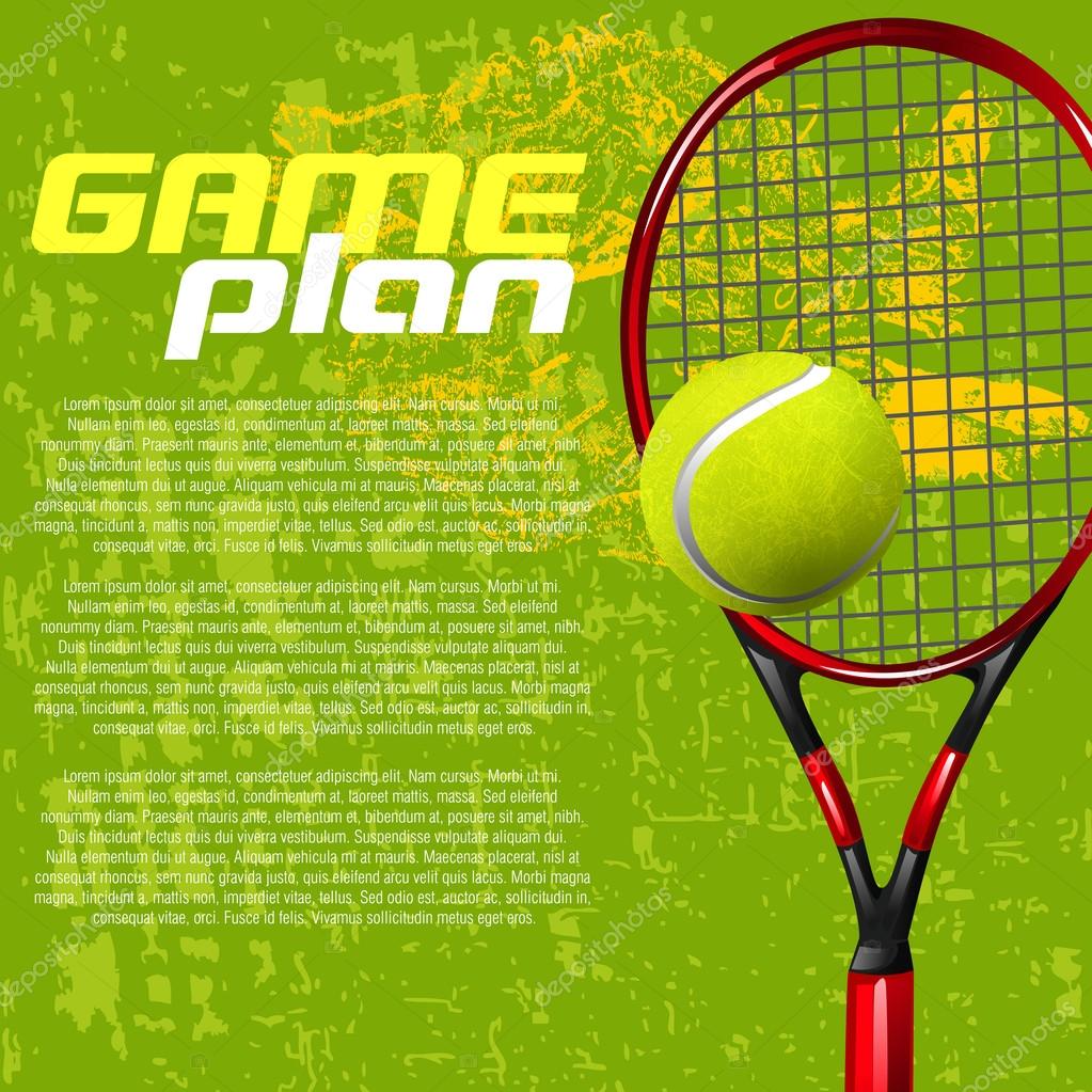 Tennis background Stock Vector Image by ©vedvid_ARTS #61862619