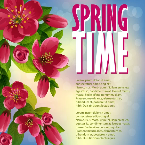 Beautiful Spring Background Stock Vector by ©vedvid_ARTS 63076245