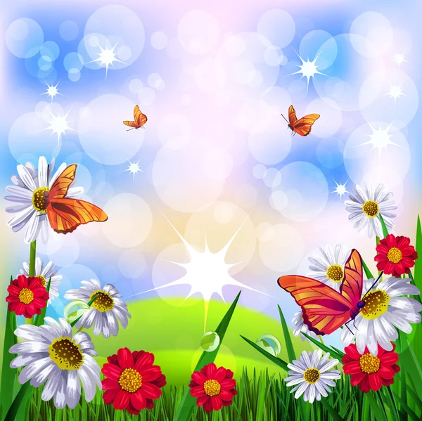 Beautiful Spring Background Stock Vector by ©vedvid_ARTS 63076111