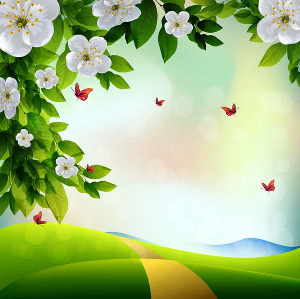 Spring background Vector Art Stock Images | Depositphotos