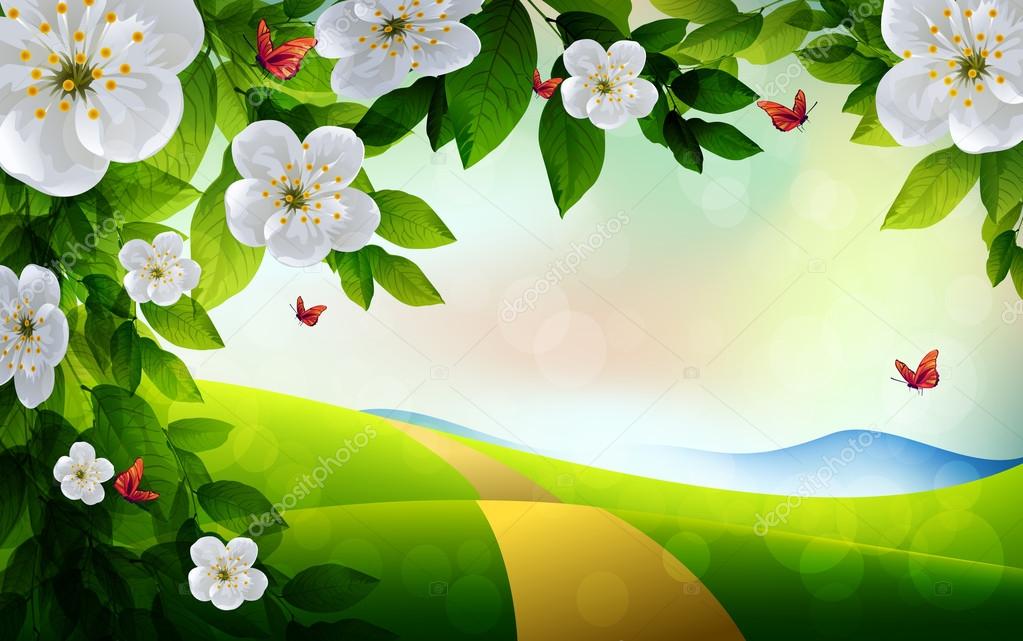 Beautiful Spring Background Stock Vector Image by ©vedvid_ARTS #63075915