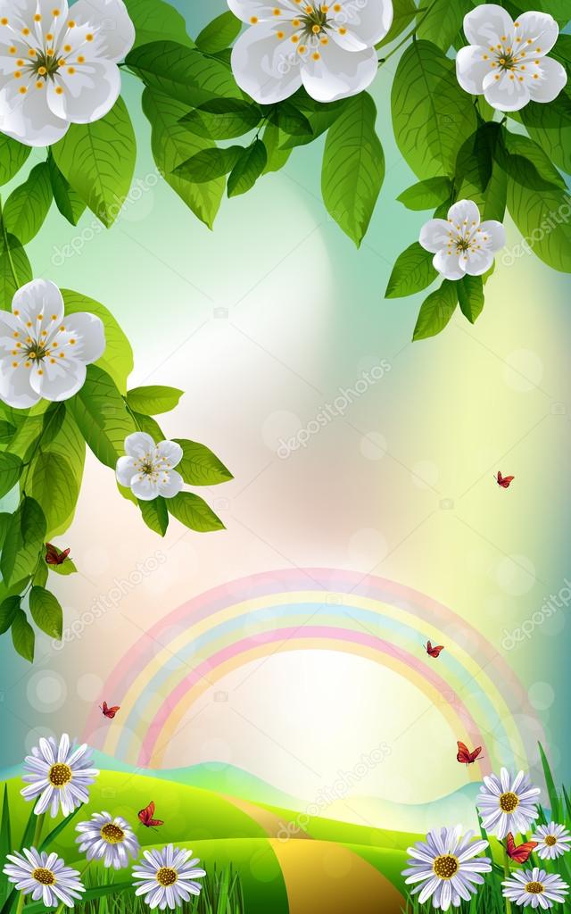 Beautiful Spring Background Stock Vector Image by ©vedvid_ARTS #63075937