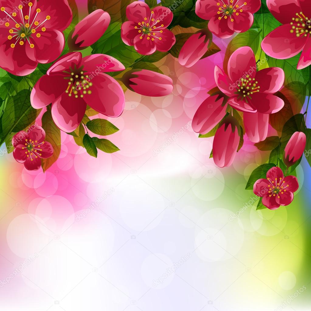 Beautiful Spring Background Stock Vector by ©vedvid_ARTS 63076053