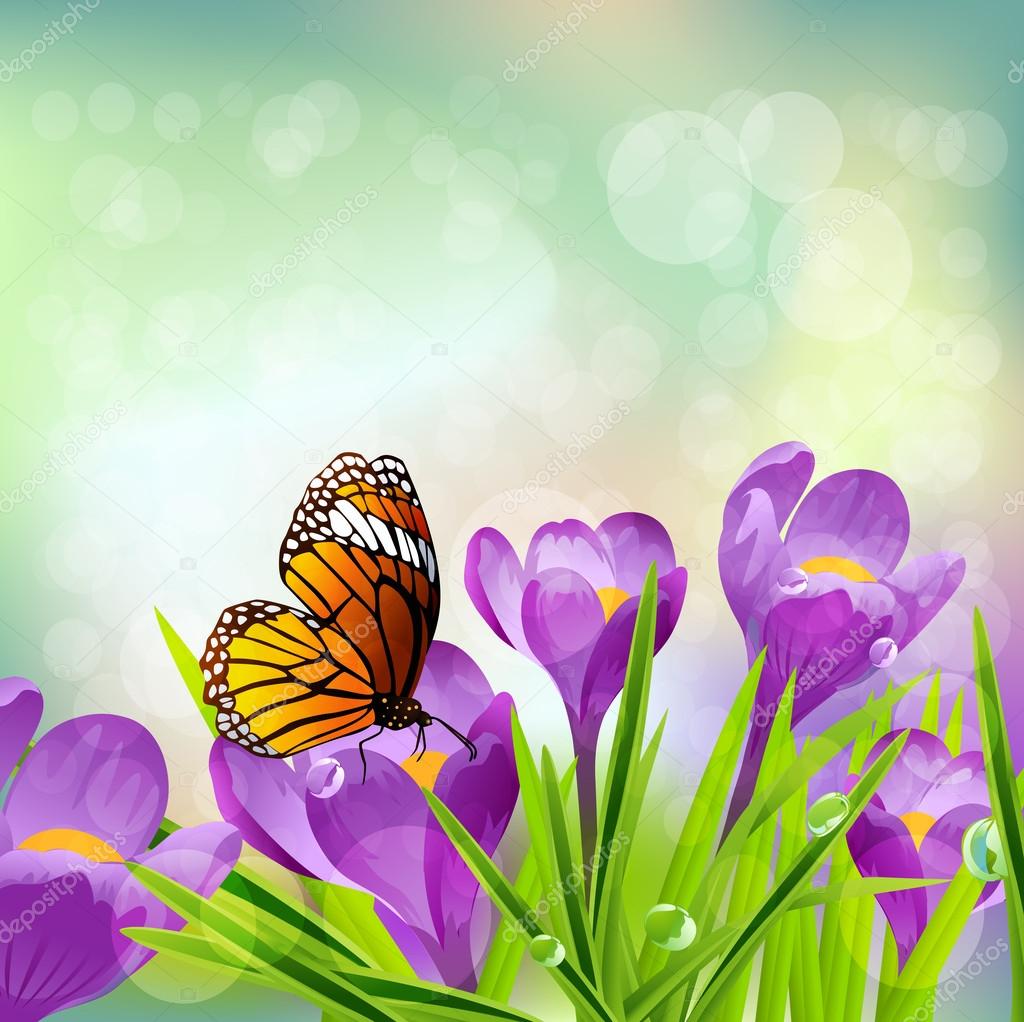 Beautiful Spring Background Stock Vector by ©vedvid_ARTS 63076111
