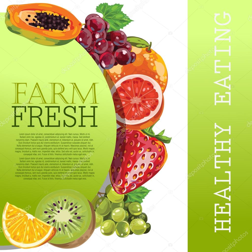 Hand drawn Fruits Frame Stock Vector Image by ©vedvid_ARTS #65803035