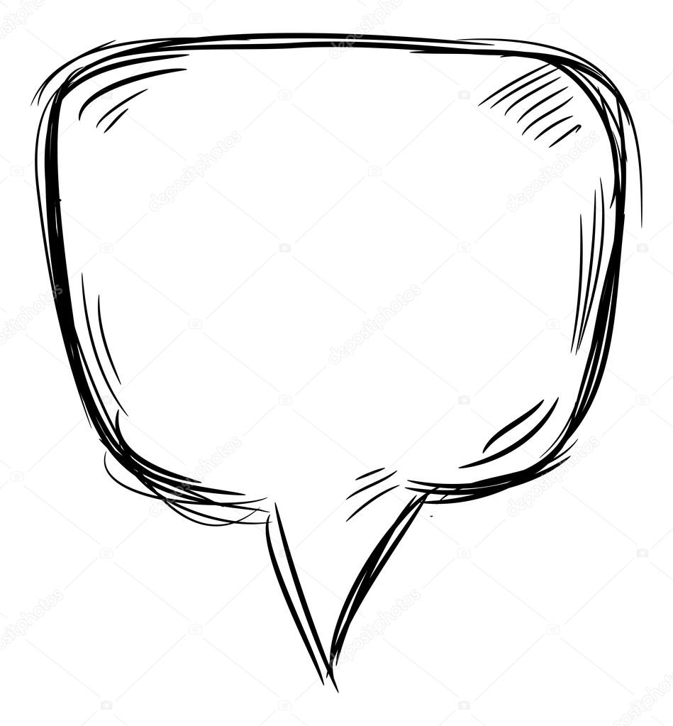 Hand Drawn Speech Bubble Stock Vector Image by ©vedvid_ARTS #86116494