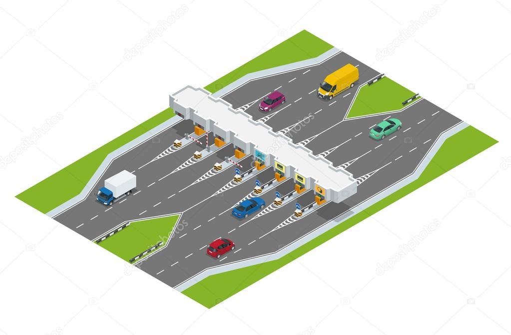 Peaje de autopista. Peaje de autopista de peaje. Puesto de control de ... Peaje de autopista. Peaje de autopista de peaje. Puesto de control de ...