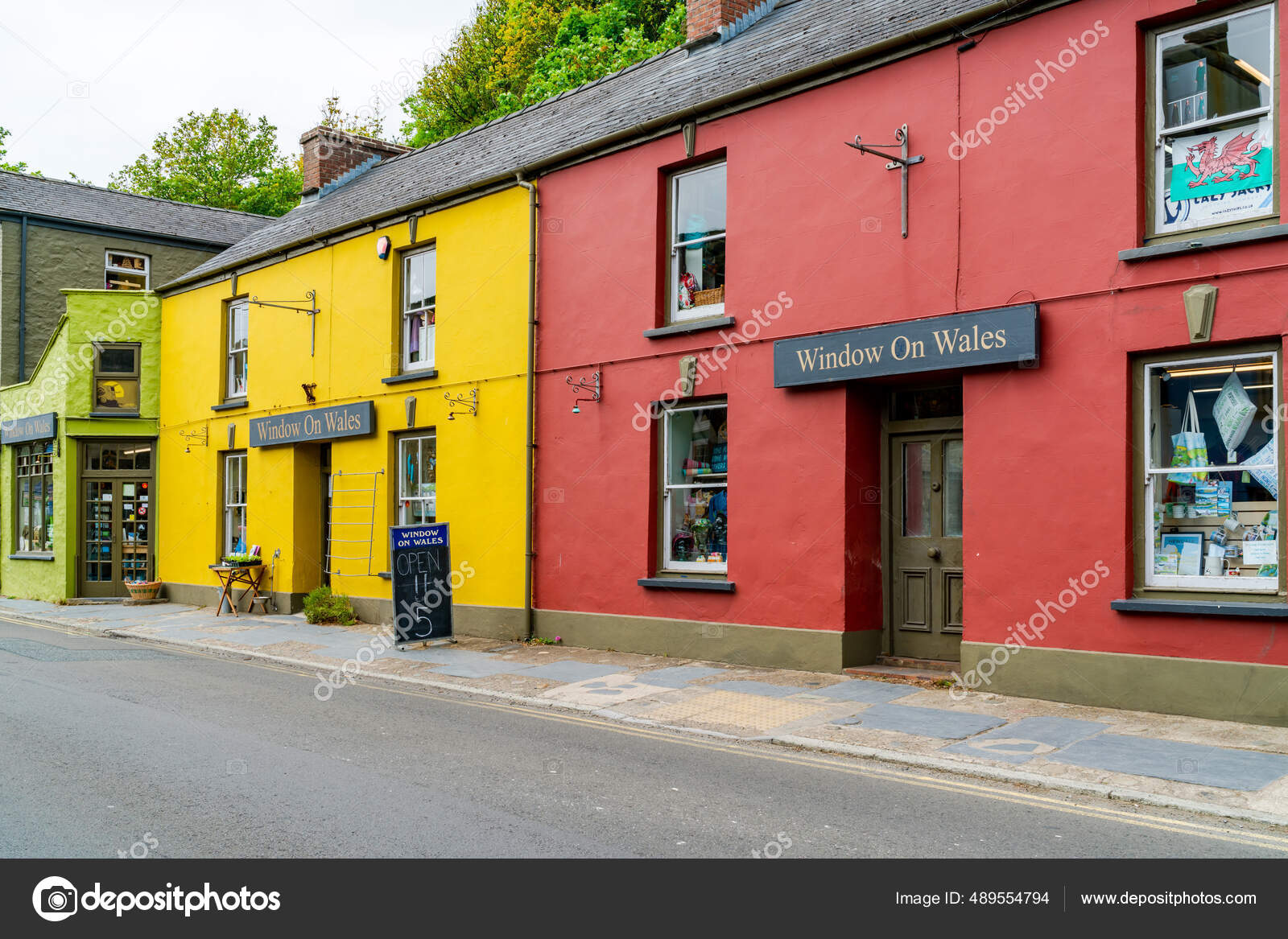 Solva Wales June 2021 Street View Solva Village South Side — Stock ...