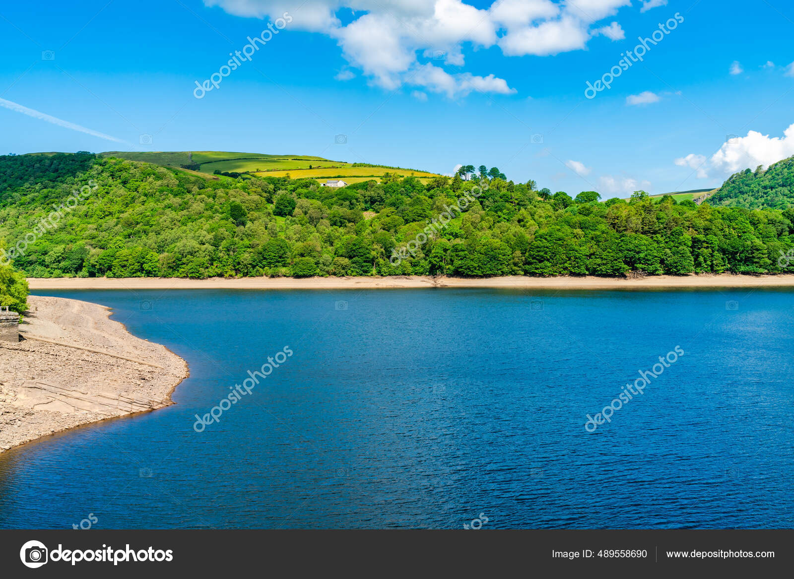 Garreg Ddu Reservoir Elan Valley Powys Wales Stock Photo by ...