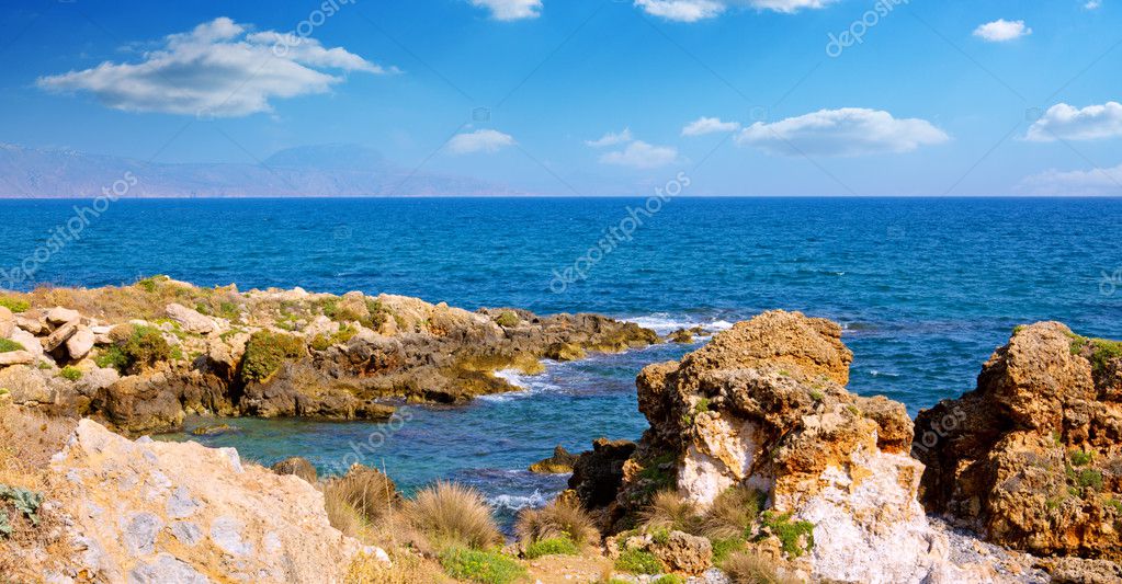 Beautiful natural rocks on Crete island. Stock Photo by ©swkunst 113499328