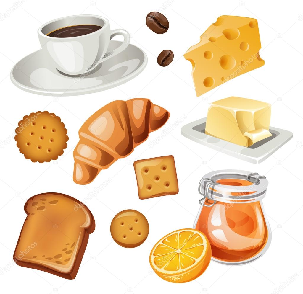 Set of stylized food Stock Vector by ©giraffarte 67592533