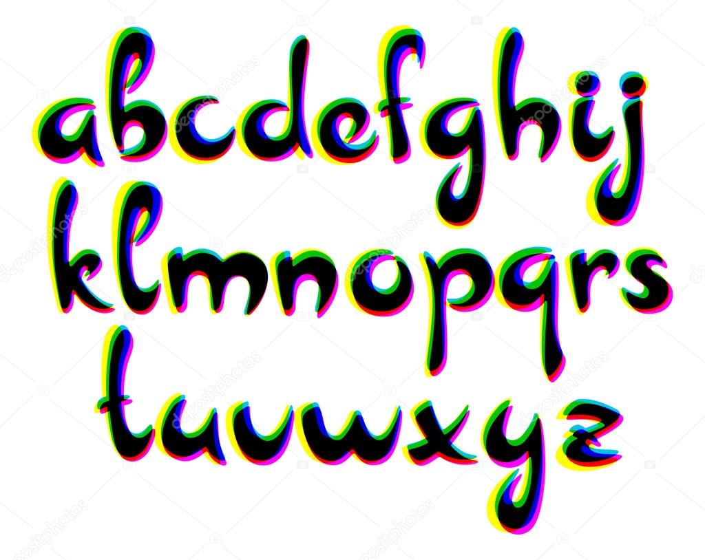 Cool vector font. — Stock Vector © giraffarte #80528060