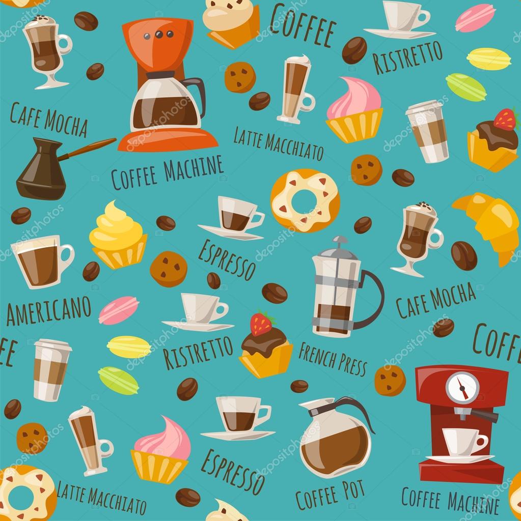Coffee icons pattern Stock Vector Image by ©giraffarte #89630020